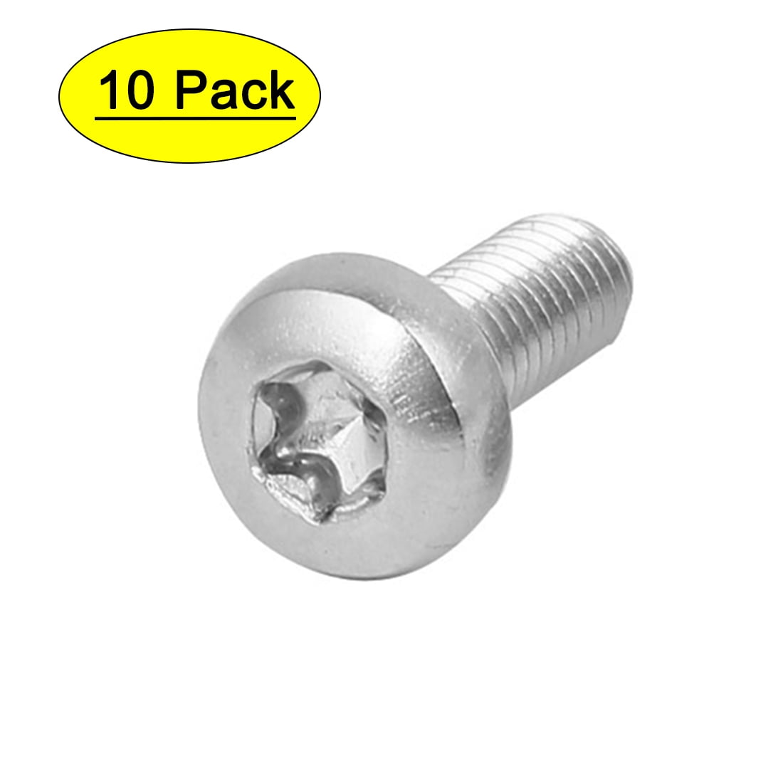 M6 x 16mm 316 Stainless Steel Round Torx Head Machine Screw Silver Tone ...
