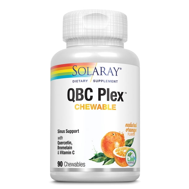 Solaray QBC Plex Chewables | Quercetin & Bromelain Plus Vitamin C ...
