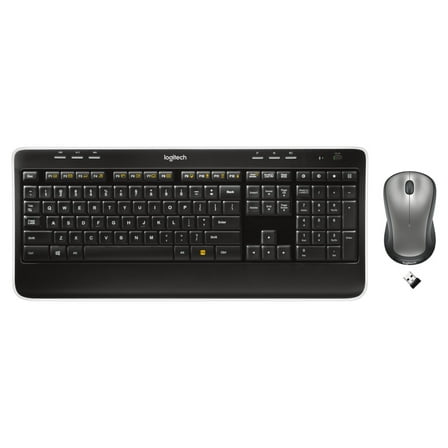 Logitech MK550 Ergonomic Wireless Wave Keyboard and Mouse Combo with ...