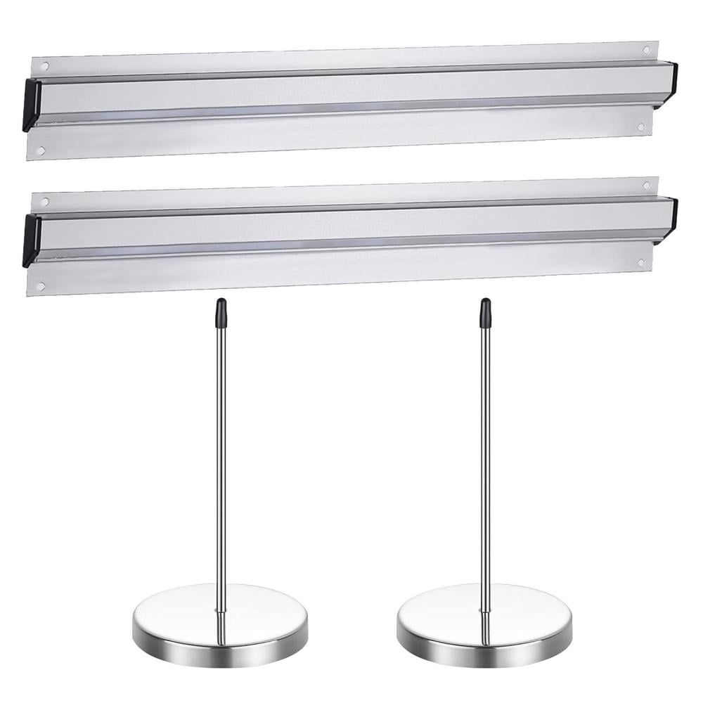 Ticket Holder | 2 Sliver Aluminum Slide Check Rack and 2 Stainless ...