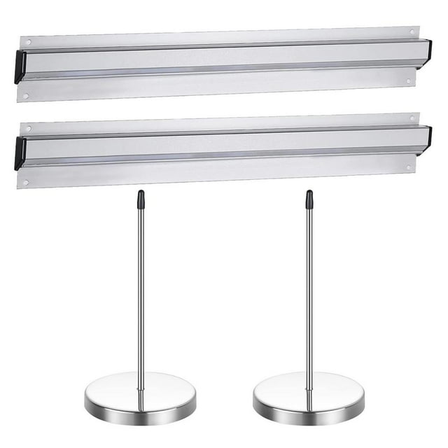 Ticket Holder | 2 Sliver Aluminum Slide Check Rack and 2 Stainless ...
