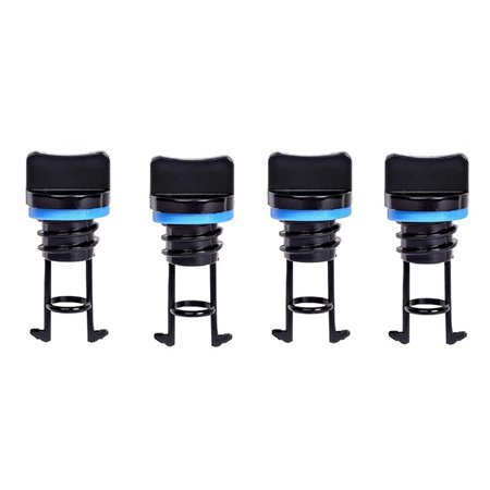 relayinert Pack of 4 Nylon Kayak Drain Stopper Portable Rubber Sealing ...