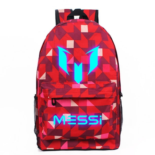 Messi Ronaldo Luminous Football Backpack Men's And Women's Sports ...