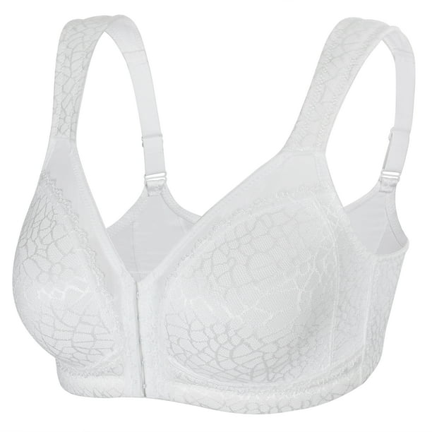 Exclare Women's Front Closure Full Coverage Wirefree Posture Back ...