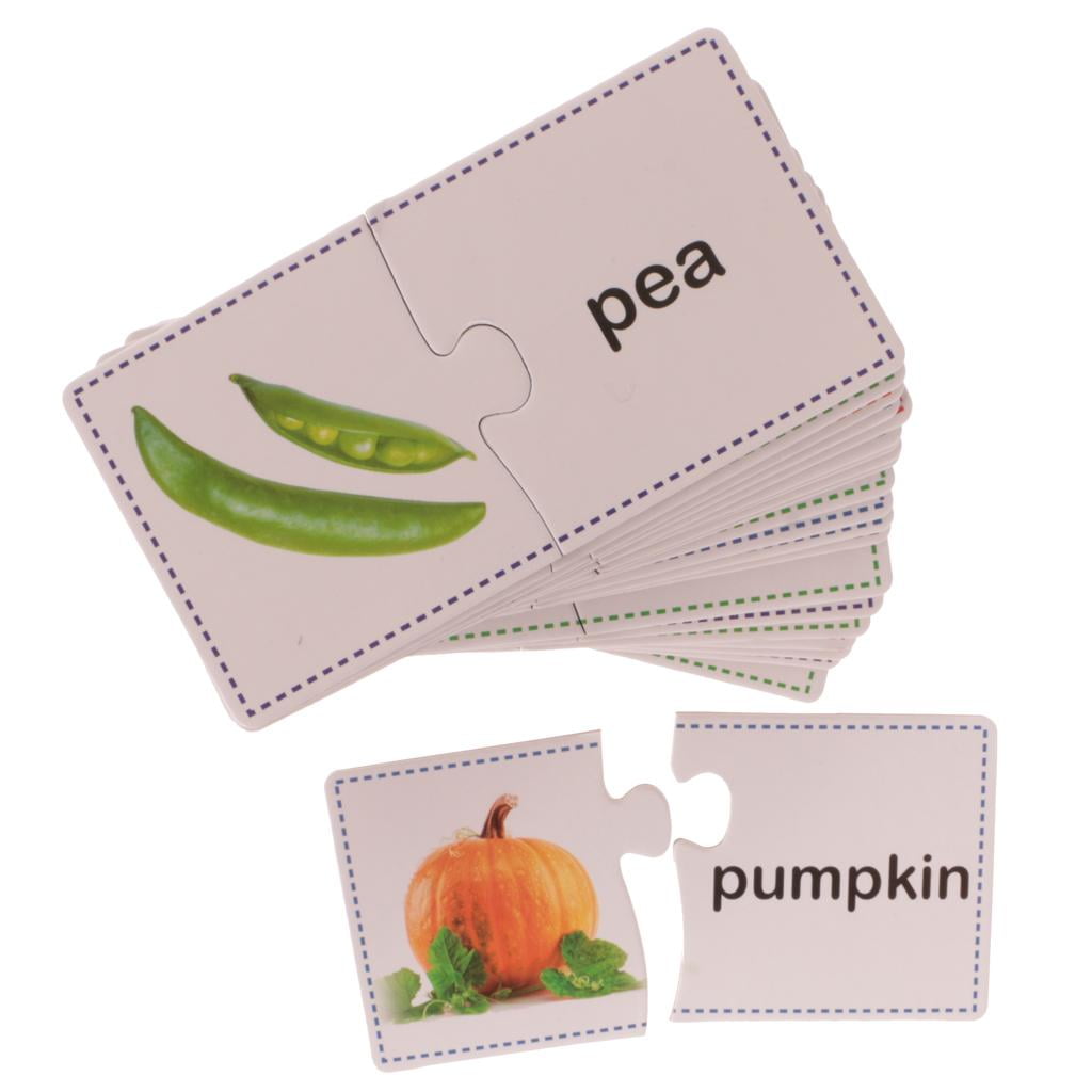 Rompecabezas de Tarjeta de Palabras Perfecl Juguete Educativo para ...