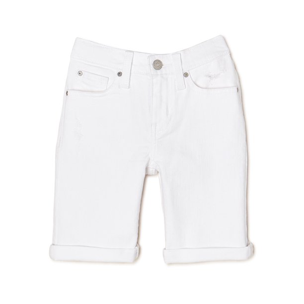 Signature by Levi Strauss & Co.™ Girls' High-Rise Cut-Off Shorts, Sizes ...