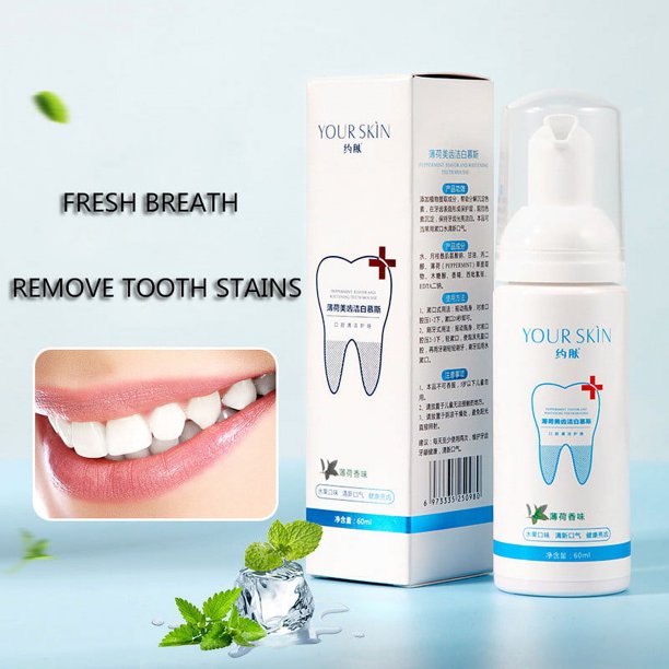 Fankiway Deep Cleansing Foam toothpaste Effectively Cleans Stains On ...