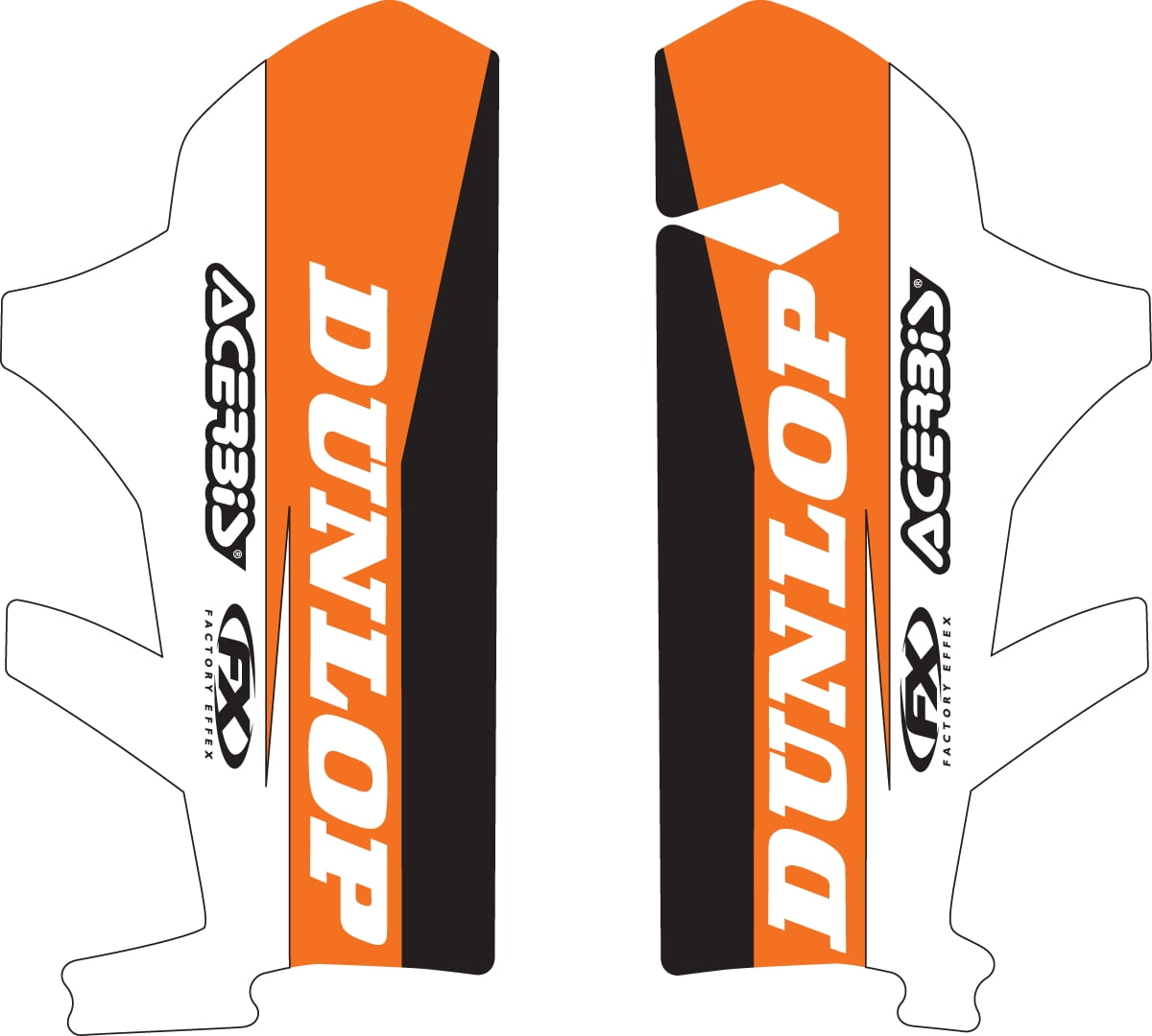 Factory Effex Lower Fork Guard Graphics Orange 17-40570 - Walmart.com
