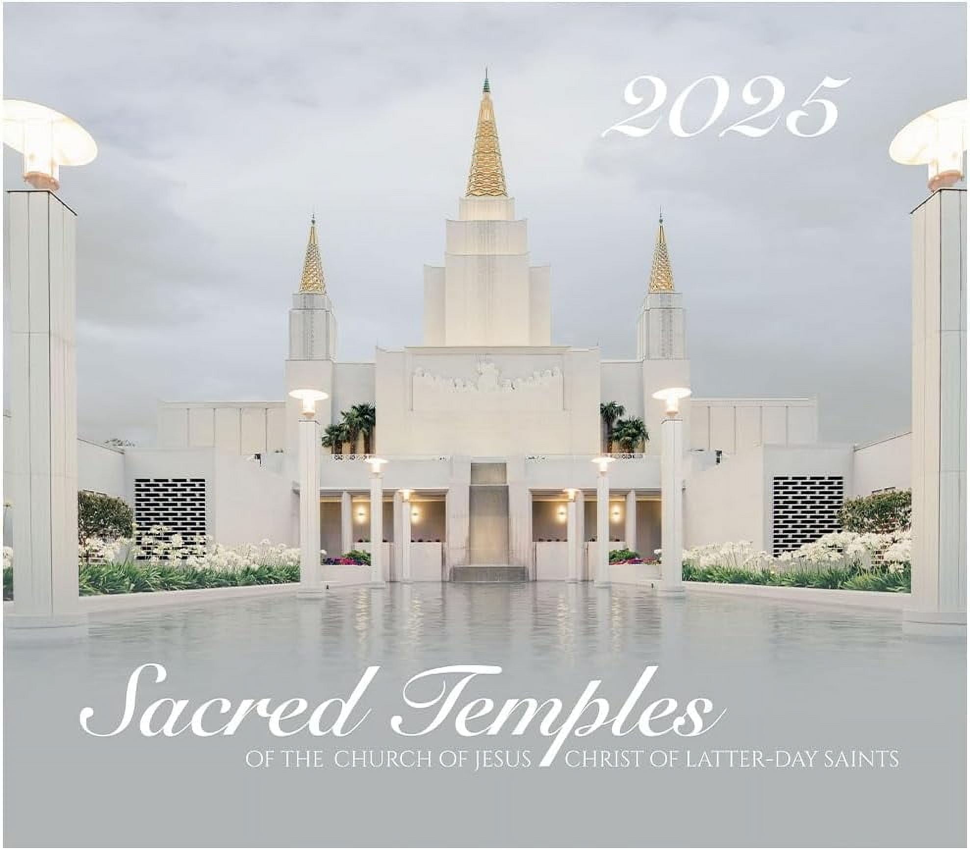 shiyou-2025 LDS Sacred Temples Wall Calendar With Pictures of Inspiring ...