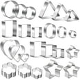 Dofulay Mini Cookie Cutters 24Pcs, Stainless Steel Biscuit Molds, Round ...