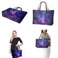 DISNIMO Butterfly Daisy Print Handbag and Wallet Set with Cosmetic Bag ...