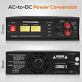 Pyramid Universal Compact Bench Power Supply - 50 Amp Variable Linear Regulated AC to DC Power ...