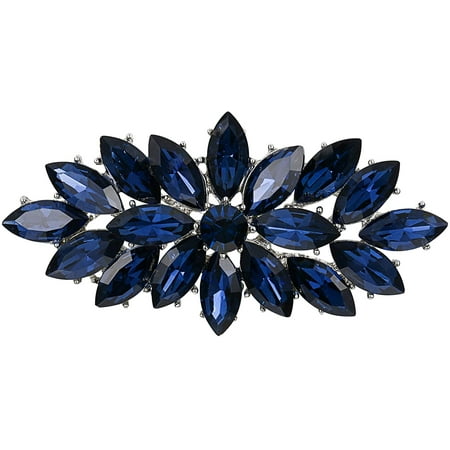 EVER FAITH Elegant Wedding Corsage Jewelry Marquise Crystal Booming ...