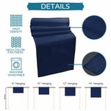 Navy Blue Cotton Linen Small Table Runner 13 x 48 inch Modern Pure Navy ...