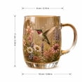 2026 Hummingbird Morning Bliss Glass Tea Cup, hummingbird glasses ...