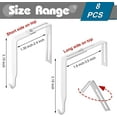 Adjustable Cubicle Hangers Universal Partition Hanger Set Metal Cubicle ...