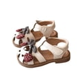 Baby Toddlers Girls Sandals Closed Toe Party Dress Sandals cute Flat ...