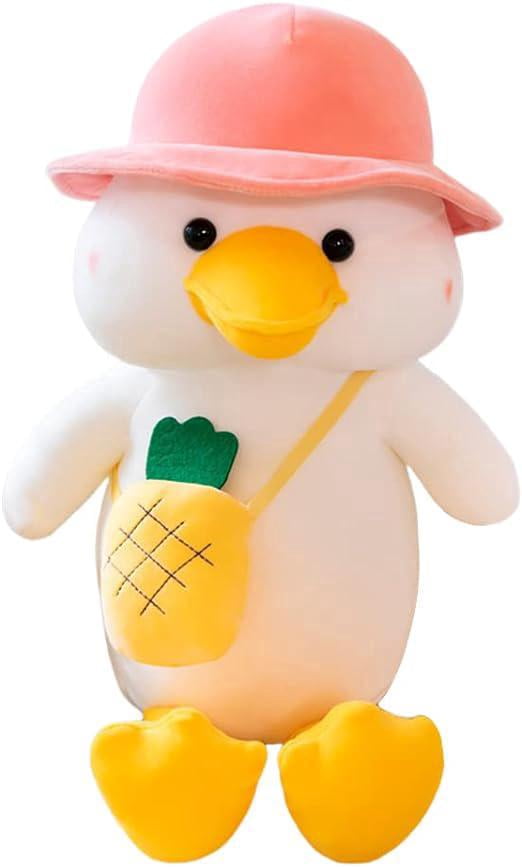 Peluche de pato morado (sombrero rosa), muñeco de peluche de 30 cm ...