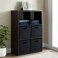 Riverbay Furniture Six Cubby Wood Storage Cabinet in Espresso - Walmart.com