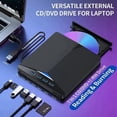New-USB 3.0 Type-C External DVD RW CD Drive Burner Reader Player ...