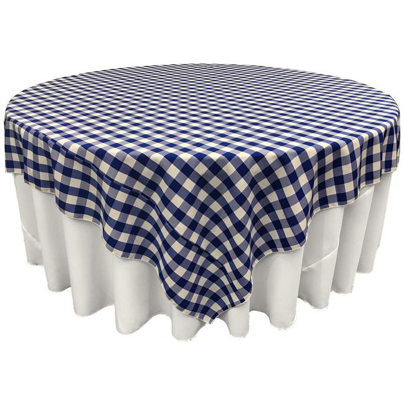 Click here for La Linen Tccheck90x90-Royalk50 Polyester Gingham C... prices