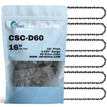 Full Chisel Chainsaw Chain 14 inch .050 3/8 52DL Husqvarna Ryobi RY3714 ...