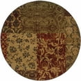 Sphinx Allure Area Rug 058B1 Casual Green Patchwork Vines 9' 10" x 12 ...