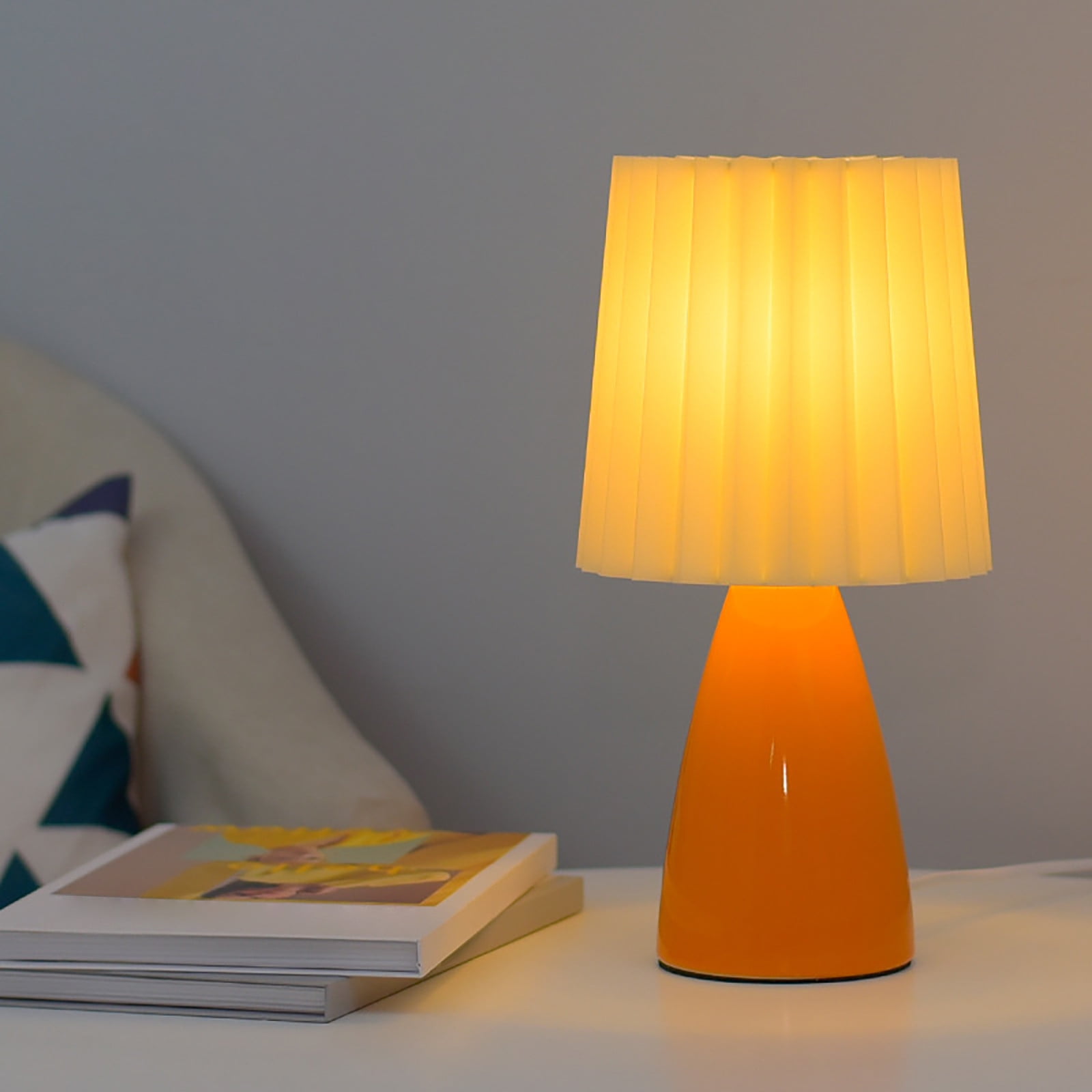 ABPWLY Bedside Lamp Touching Control Table Lamp With USB Charging Ports ...