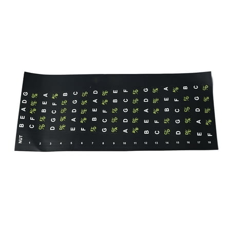 Guitar Fretboard Sticker Removable Fret Stickers Bass Chord Fret Note ...