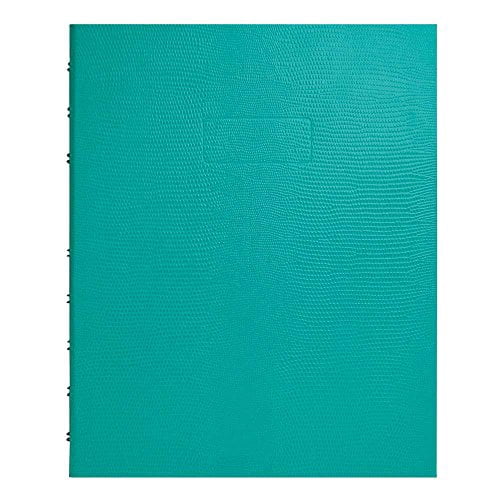 Blueline MiracleBind Notebook, Turquoise, Lizard-Like, Hard Cover, 9.25 ...