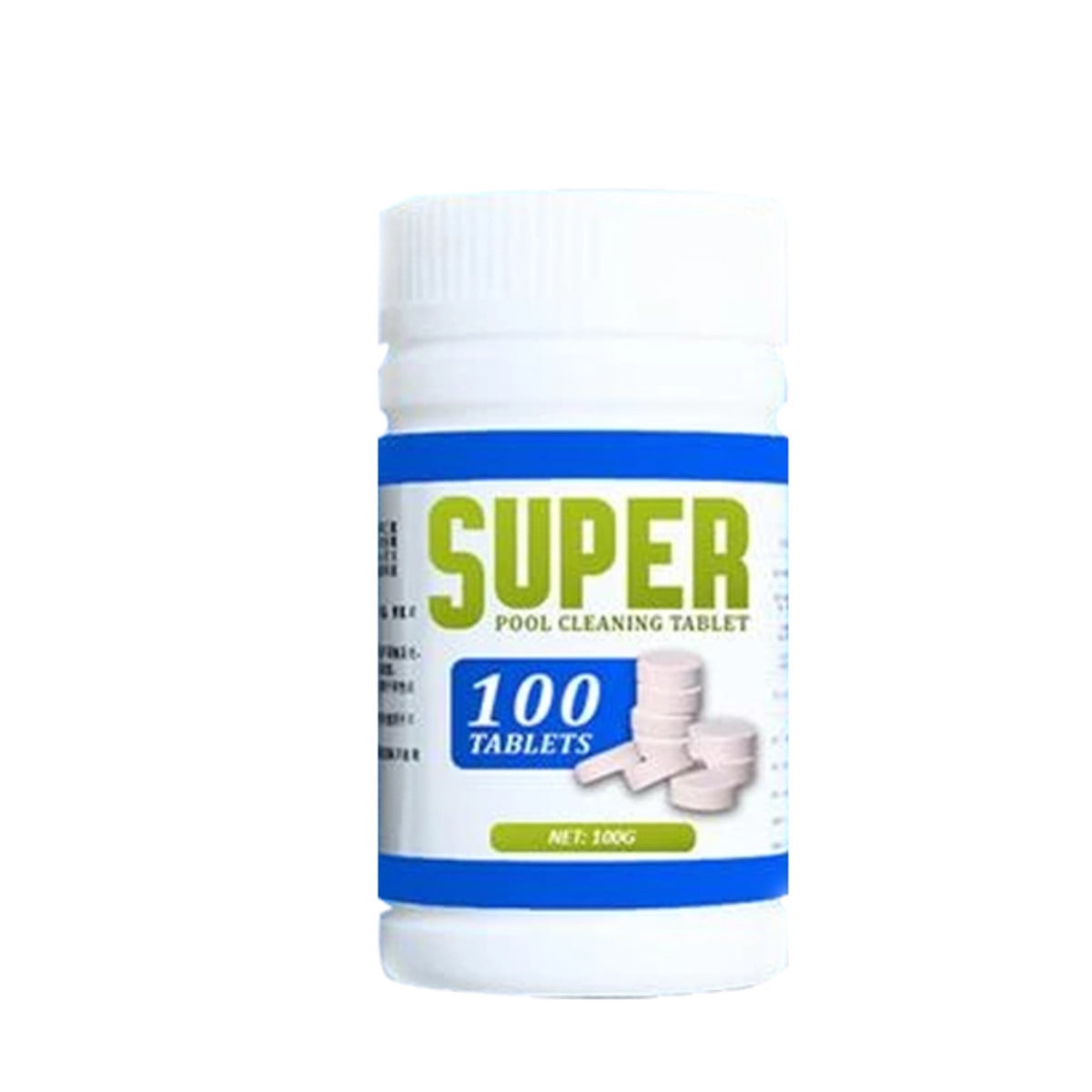 (100 Tablets) Pool Sanitizing Tablet Swimming Pool Effervescent Tablets ...