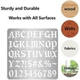 6.3 Inch Stainless Steel Reusable Gothic Font Stencil with Runes ...
