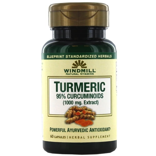 Windmill Turmeric 95% Curcuminoids 1000 Mg Capsules - 60 Ea, 3 Pack ...