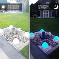 12-Inch LED Ball Light, Solar Rechargeable Globe Light Color Changing ...