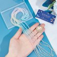 10 Strands Transparent Gradient Color Glass Beads Strands Segmented ...