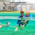 GVDV Inflatable Pool, 9.83 x 6 x 1.83 ft Family Swimming Pools for Kids ...