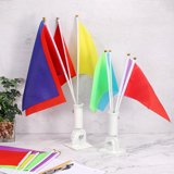 Yellow Flag Stick, Hand Held Small Mini DIY Flag 8.2x5.5 Inch Rectangle ...