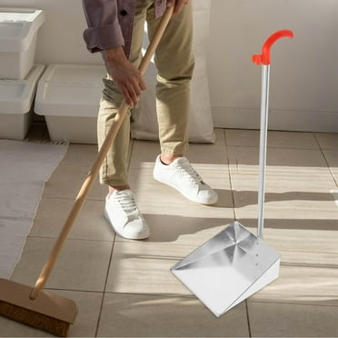 Libman Lobby Dust Pan, Closed Lid, Steel Handle, Enclosed Shroud for ...