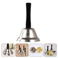 Extra Loud Hand Call Bell Wooden Handle Metal Handheld Bell Ringing ...
