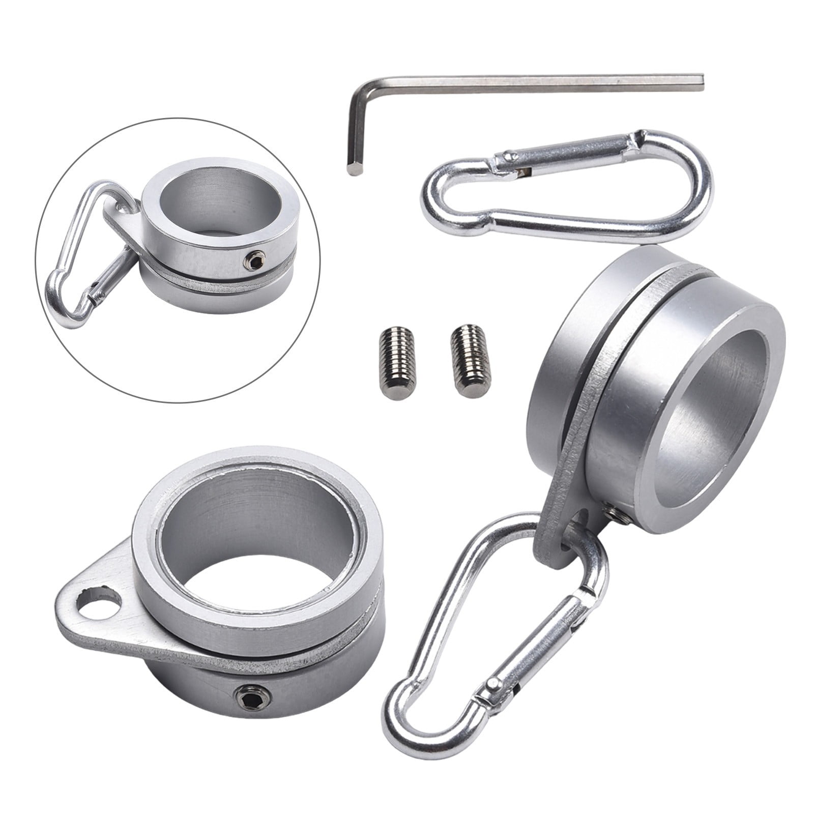 Click here for Mosiee 2pcs Aluminum Alloy Flag Pole Rings Flagpol... prices