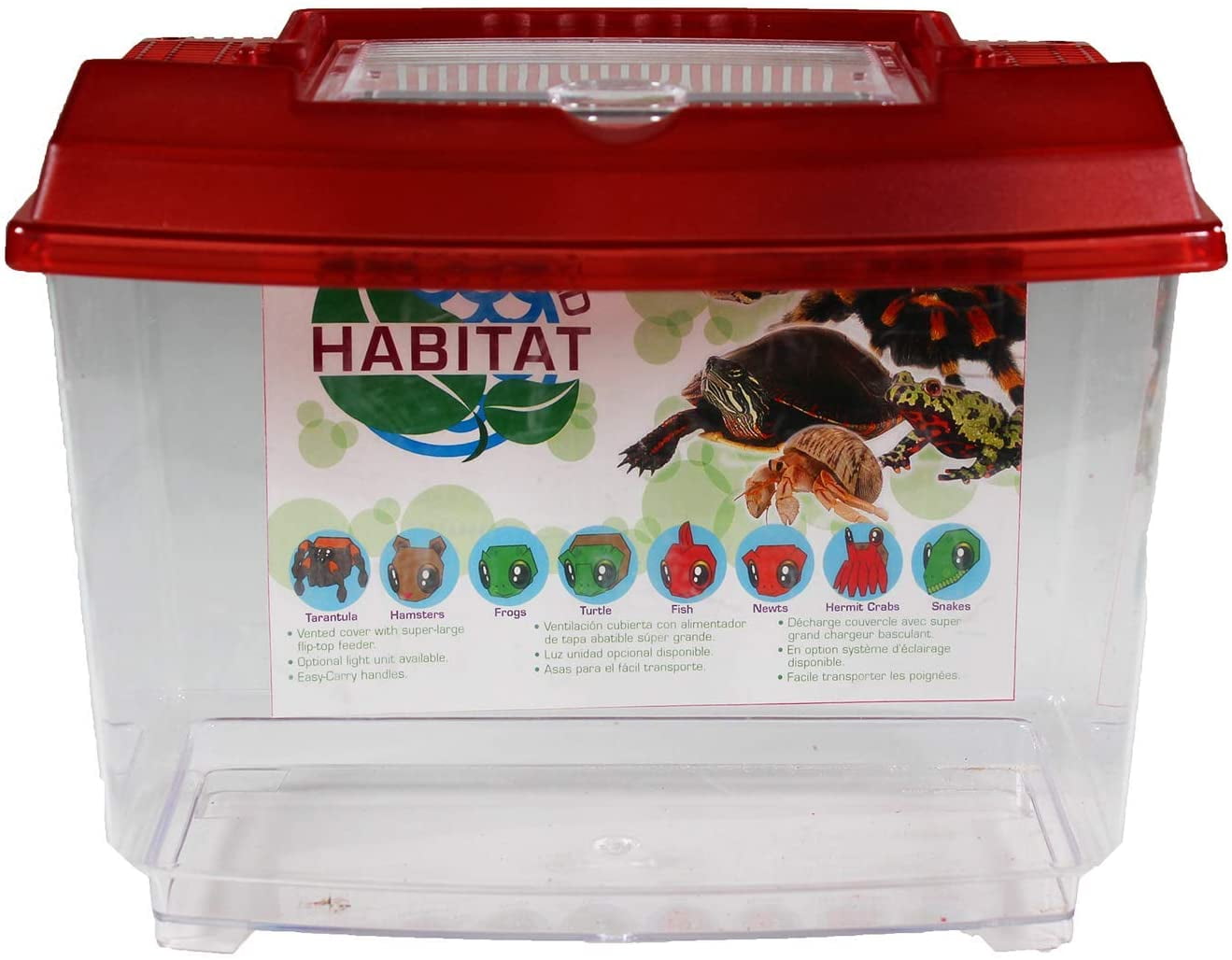 Penn-Plax Small World Habitat Portable Transparent Plastic Tank 1 ...