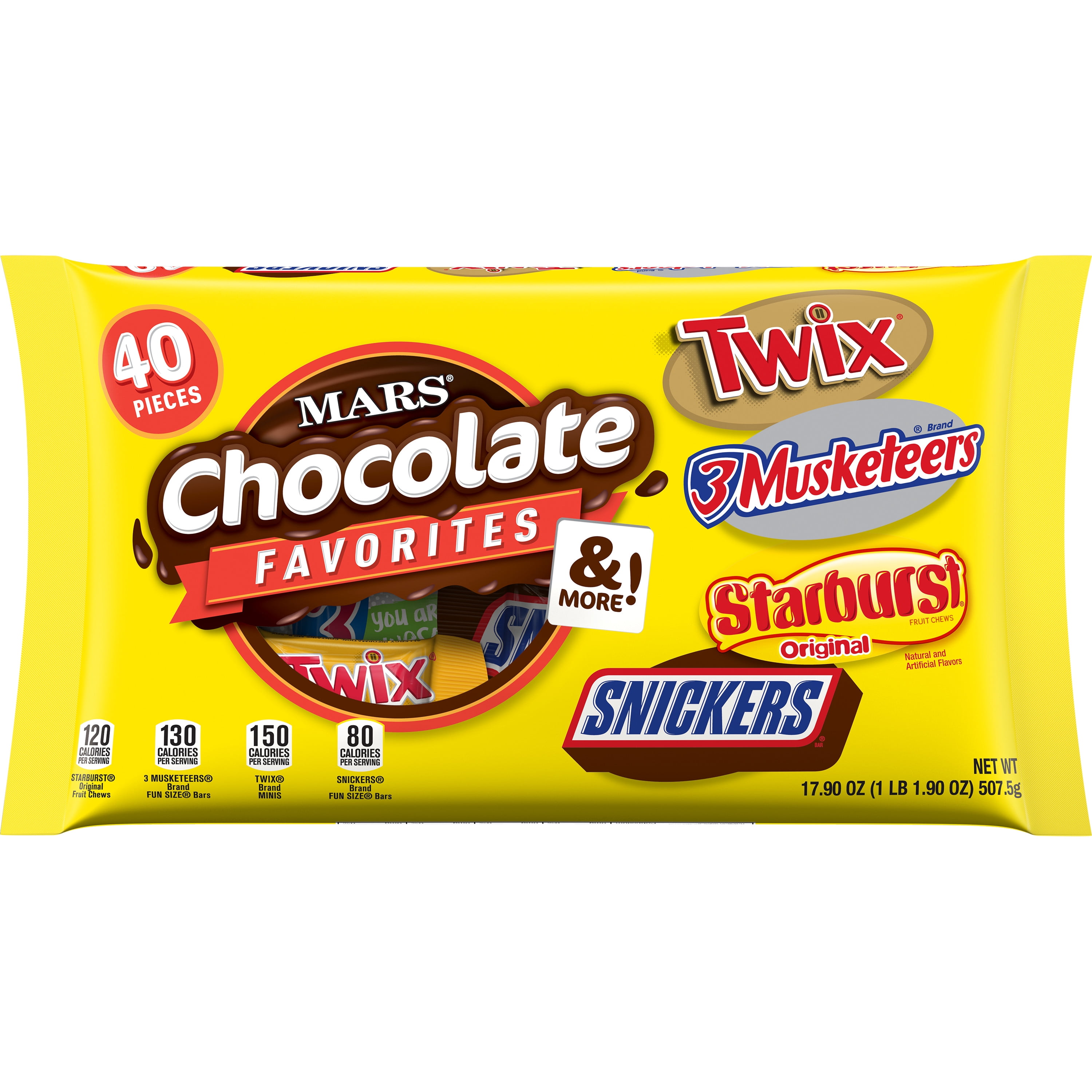 Mars Chocolate, Halloween Candy Variety Mix, 17.9 Oz, 40 Ct - Walmart.com