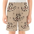 BZSMCE Adjustable Drawstring Casual Shorts With Retro Cowboy Hats with ...