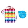 10 Bright Colors 3/4" Dot Stickers Round Color Coding Labels. 4200 Pcs ...