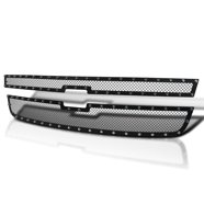 2007-2013 Chevy Silverado 1500 Stainless Steel Black Lower Bumper Wire ...