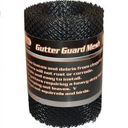 Frost King 6in. X 20ft. Black Plastic Mesh Gutter Guard - Walmart.com