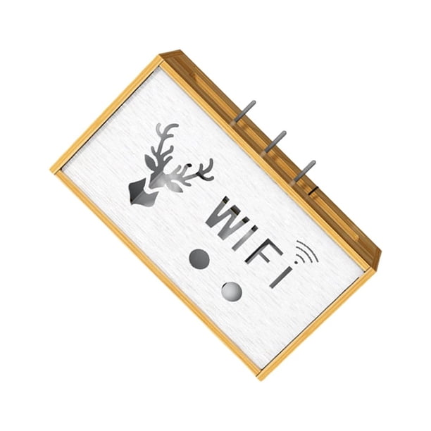 Becaristey Space-saving Wall Mounting Wi-Fi Router Storage Boxes Wall ...