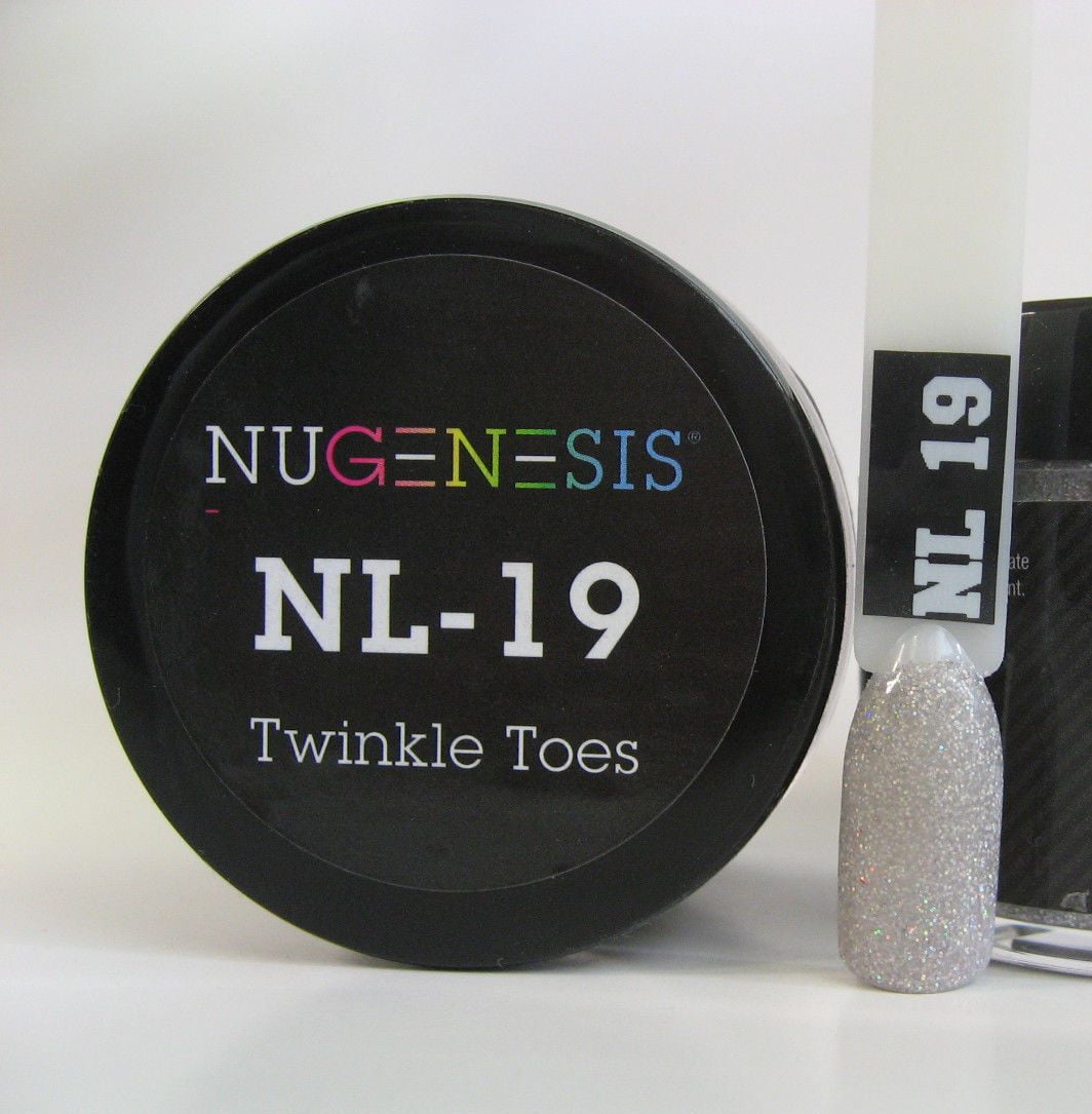 NUGENESIS Nail Color Dip Dipping Powder 1.5oz/43g jar - NL19 TWINKLE ...