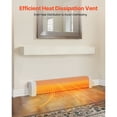 4 ft Baseboard Heater Cover, Heavy Steel, Easy Install, White, for ...