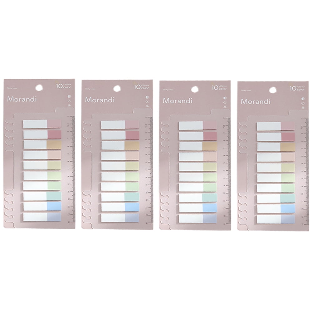 4pack 800Pcs Sticky Index Tabs Page Markers,Writable Transparent Sticky ...